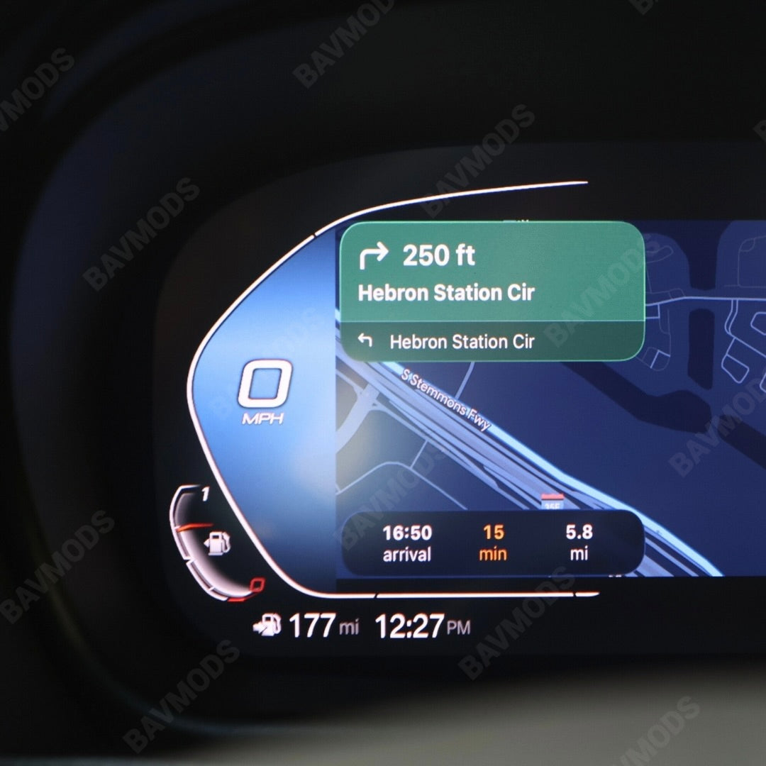 BMW Digital Gauge Cluster Upgrade w/ Built-In Apple CarPlay & Google M ...