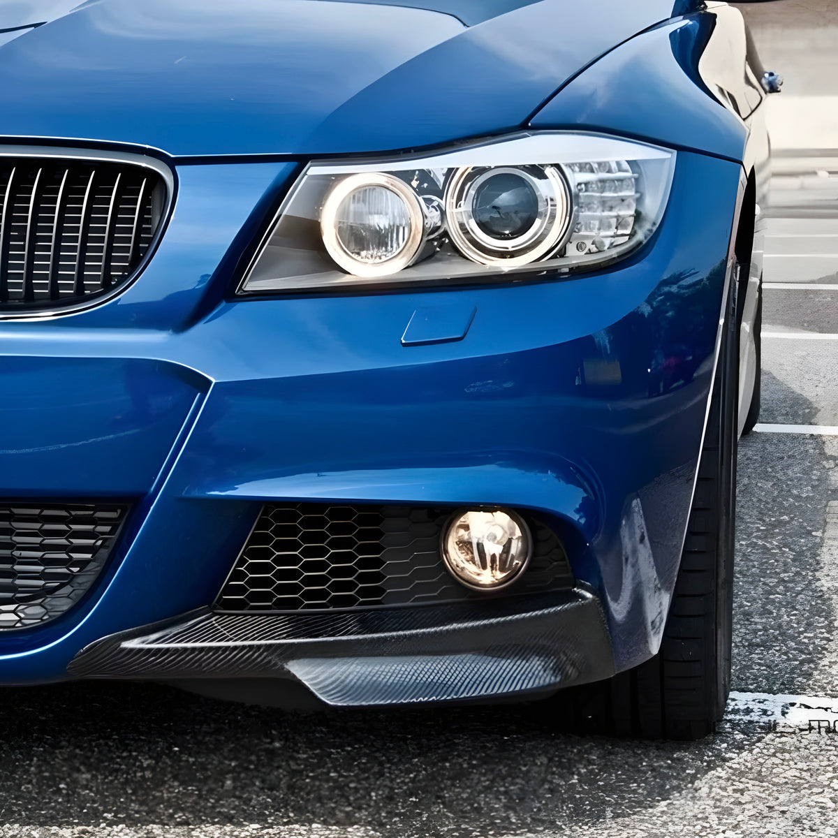 BMW M-Tech Front Bumper Lip Splitter Set (LCI) | 2009-2012 E90 E91 328 ...