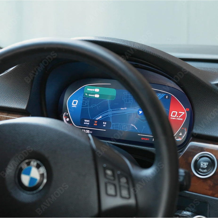 BMW Digital Gauge Cluster Upgrade w/ Built-In Apple CarPlay & Google M ...