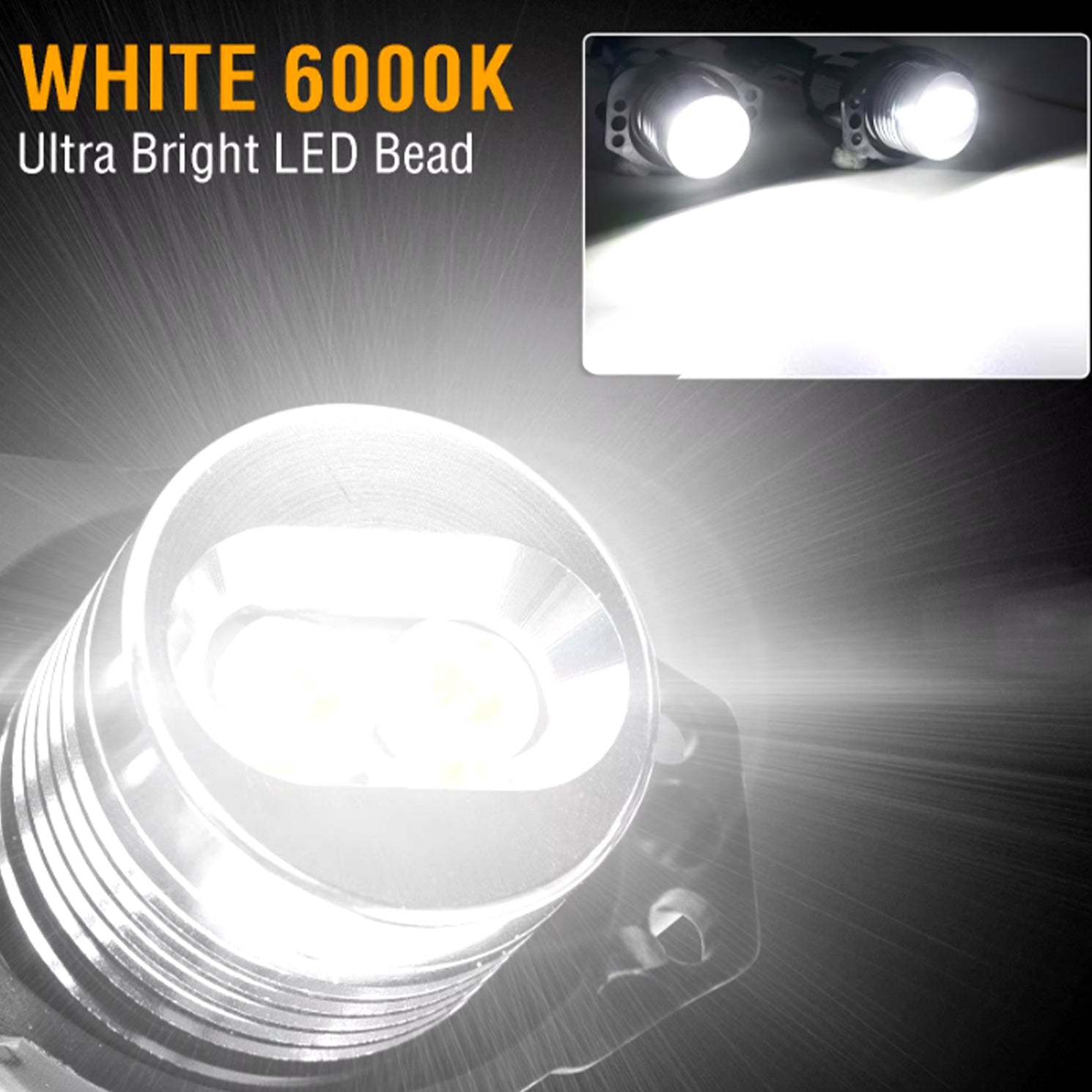 BMW 3 Series Pre-LCI LED Angel Eye Halo Bulb Pair for Halogen Headligh ...