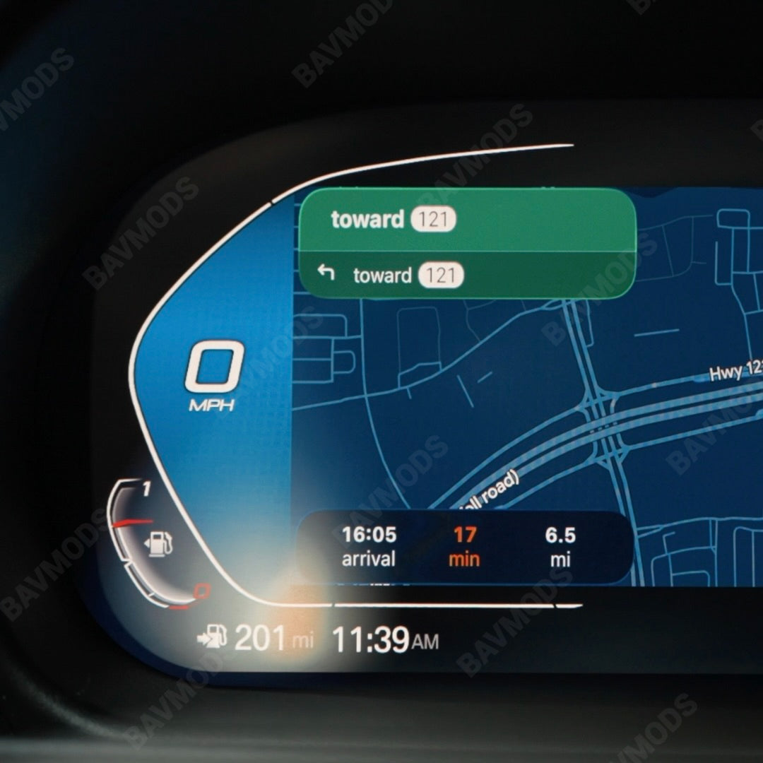 BMW Digital Gauge Cluster Upgrade w/ Built-In Apple CarPlay & Google M ...